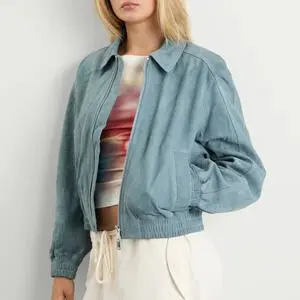 SAMSØE SAMSØE Sasaffy Suede Bomber Jacket