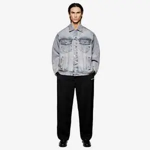 MKI MIYUKI ZOKU Denim Trucker Jacket - Washed Black