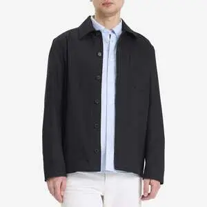 A.p.c. Jeffray Wool Gabardine Shirt Jacket - Marine