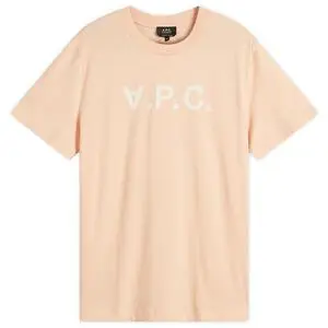 A.p.c. Vpc Logo T-shirt Peach/white