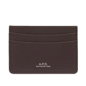 A.p.c. Andre Card Holder - Dark Brown