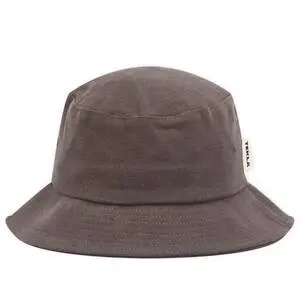 TEKLA Organic Cotton Bucket Hat - Black Sand