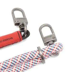 TOPOLOGIE 8.0mm Rope Strap - Red/white/blue Lattice