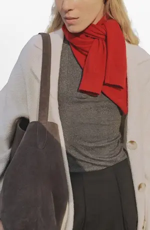 Mango Longline Sweater Coat - Ecru