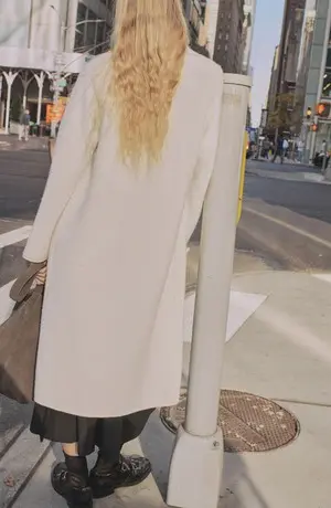 Mango Longline Sweater Coat