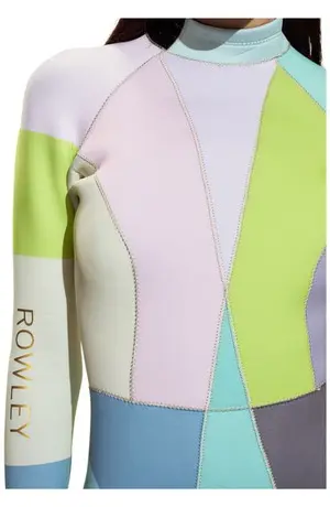 Cynthia Rowley Colorblock Wetsuit - Light Multi