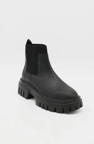 STIVALI NEW YORK Agora Platform Chelsea Boots - Black