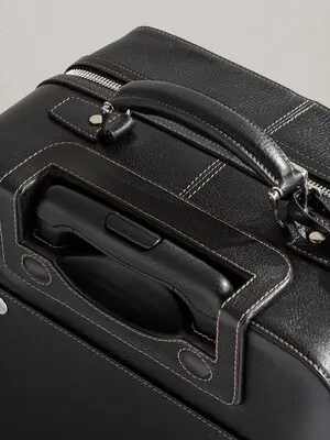 Brunello Cucinelli Full-grain Leather Suitcase - Black
