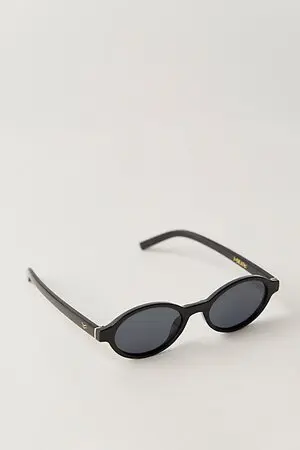 Free People Josie Polarized Round Sunglasses - Black/smoke