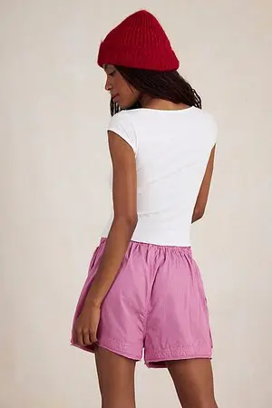 Free People Seamless Modal Tee - Clean Ivory