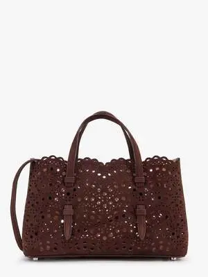 Alaïa Vienne Perforated Suede Shoulder Bag