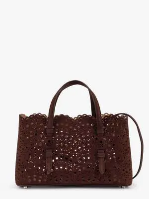 Alaïa Vienne Perforated Suede Shoulder Bag