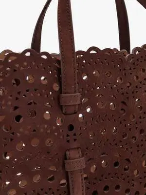 Alaïa Vienne Perforated Suede Shoulder Bag