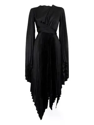 A.W.A.K.E. Mode Pleated Wrap Dress