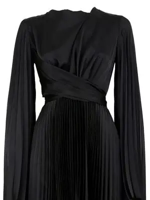 A.W.A.K.E. Mode Pleated Wrap Dress
