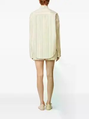 AMI Paris De Coeur Striped Shirt - Neutrals