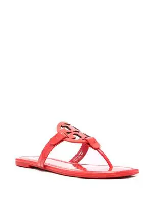 Tory Burch Leather Sandals - Red