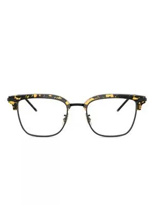 Oliver Spencer Tortoiseshell Square-frame Glasses - Brown