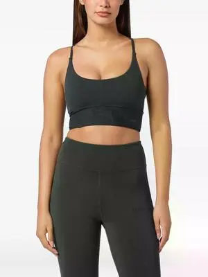 PLEIN SPORT Cross-back Sports Bra - Black