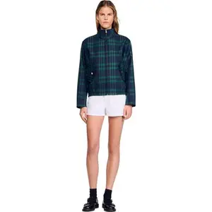Sandro Checked Jackets For Women