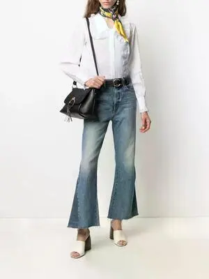 FRAME Lace-detailed Concealed Shirt