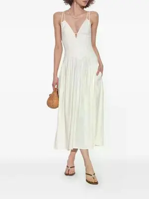 Cult Gaia Spaghetti-strap Pleated Dress