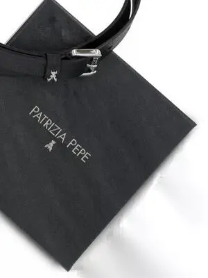 Patrizia Pepe Leather Belt With Buckle Fastening - Black
