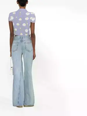 GANNI Seam-detail Wide-leg Jeans