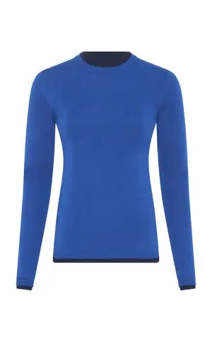 Gabriela Hearst Leif Cashmere-silk Crewneck Sweater - Navy