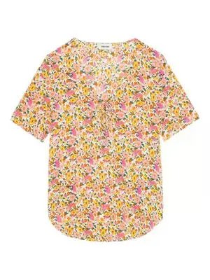 Zadig&Voltaire Floral-print Short-sleeve Top