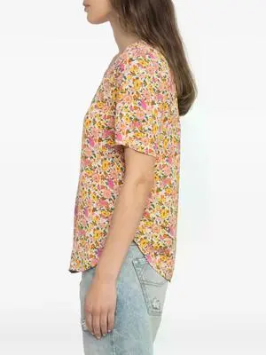 Zadig&Voltaire Floral-print Short-sleeve Top