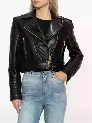 Balmain Leather Biker Jacket