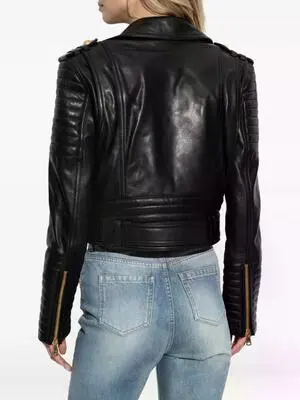 Balmain Leather Biker Jacket
