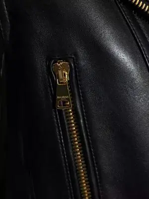Balmain Leather Biker Jacket