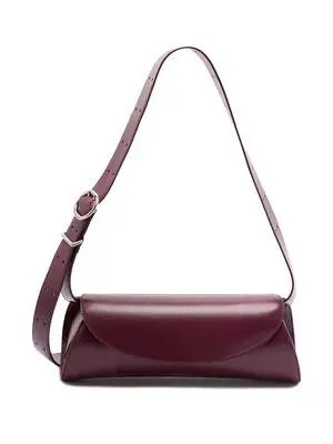 JIL SANDER Leather Shoulder Bag - Purple