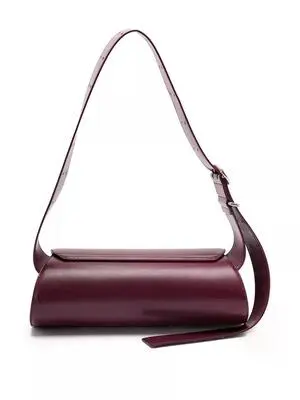 JIL SANDER Leather Shoulder Bag - Purple