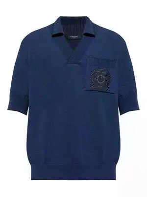 Balmain Polo-collar T-shirt - Blue
