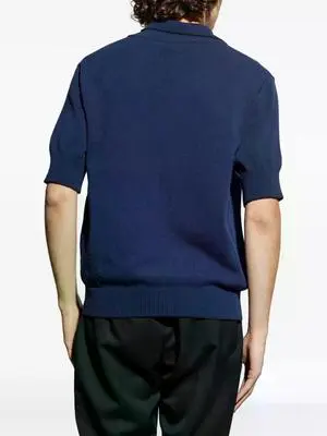 Balmain Polo-collar T-shirt - Blue