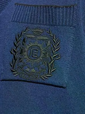 Balmain Polo-collar T-shirt - Blue
