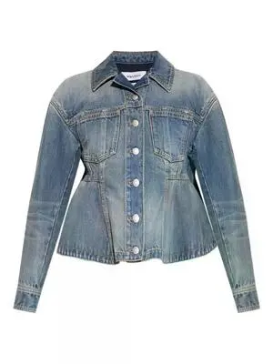 Alexander McQueen Button-up Denim Jacket - Blue