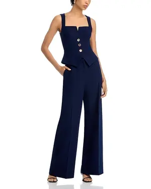 Black Halo Lucian 2-piece Jumpsuit - Navy