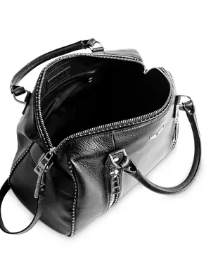 Zadig&Voltaire Sunny Medium Leather Bowling Bag - Black