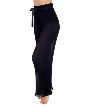 GOTTEX Tutti Frutti Pleated Sheer Cover-up Pants