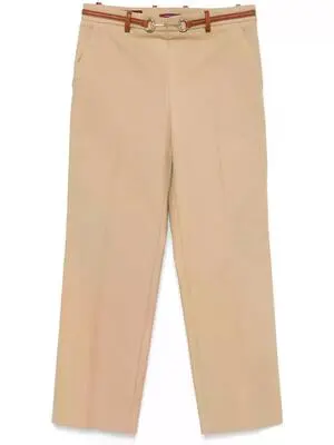 Gucci Horsebit-detail Cotton Trousers