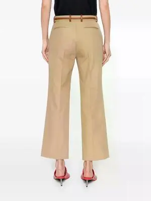 Gucci Horsebit-detail Cotton Trousers
