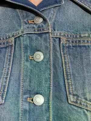 Alexander McQueen Button-up Denim Jacket - Blue