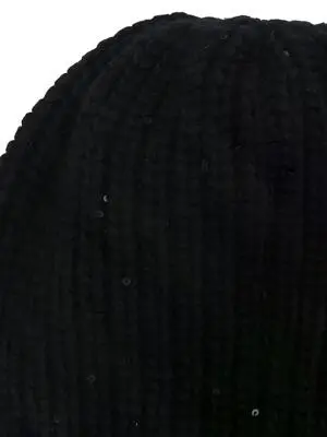 Brunello Cucinelli Sequin-embellished Ribbed-knit Beanie