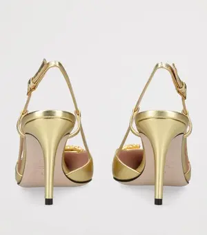 Valentino Garavani Vlogo Strass Slingback Pumps