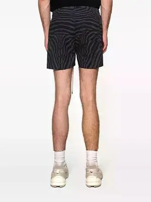 Rhude Zebra-print Drawstring-waist Swim Shorts
