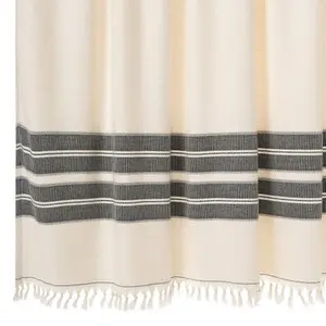 OLIVE & LINEN Costa Turkish Cotton Shower Curtain